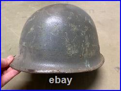 Original Wwii Us Army M1 Helmet Shell, Rear Seam, Schlueter Made ...